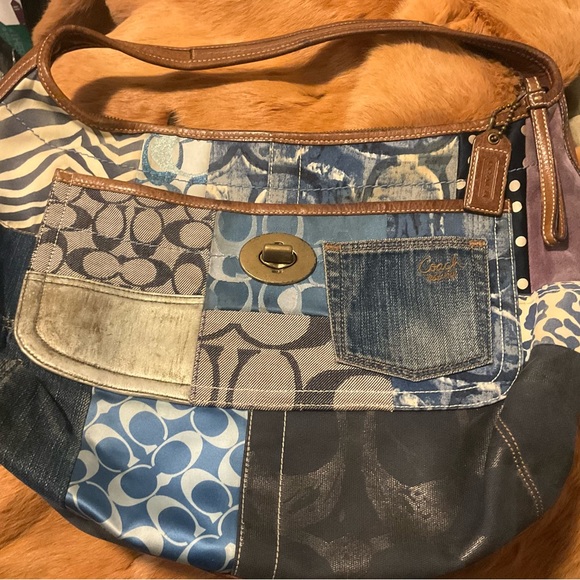 Coach | Bags | Coach Large Patchwork Denim Hobo Bag | Poshmark